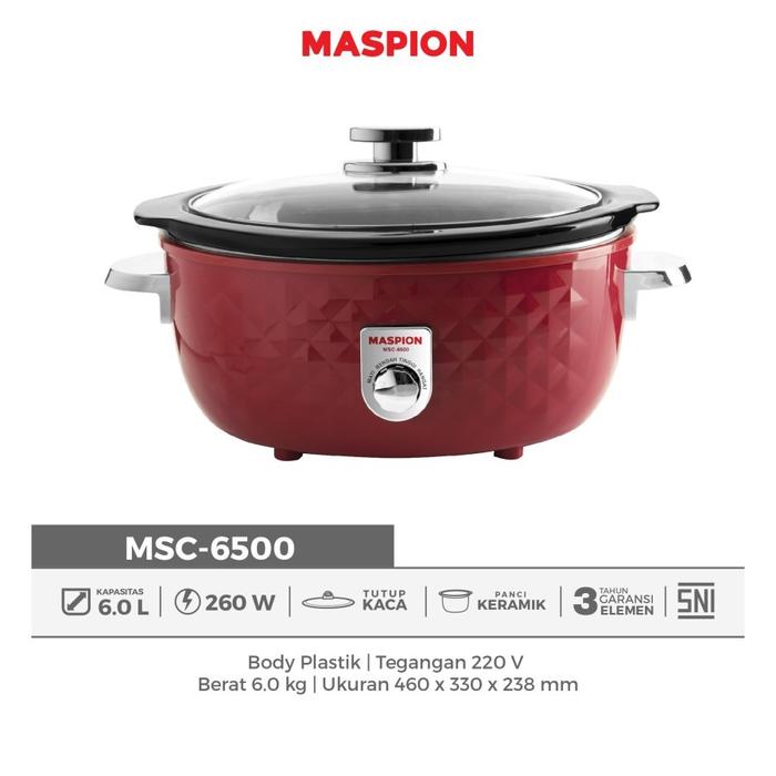 Jual Maspion Slow Cooker/Penghangat 6L MSC-6500 MSC 6500 - Kota Bekasi ...