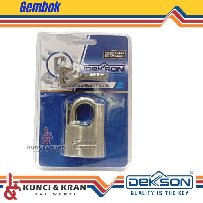 Jual Gembok Pengaman Dekkson Pagar Rumah Stainless Steel padlock - Kota ...