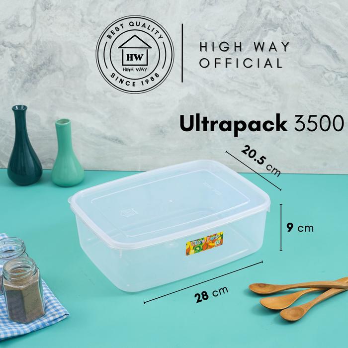 Jual High Way Ultrapack 3500ml Tempat Penyimpanan Makanan Food Grade ...