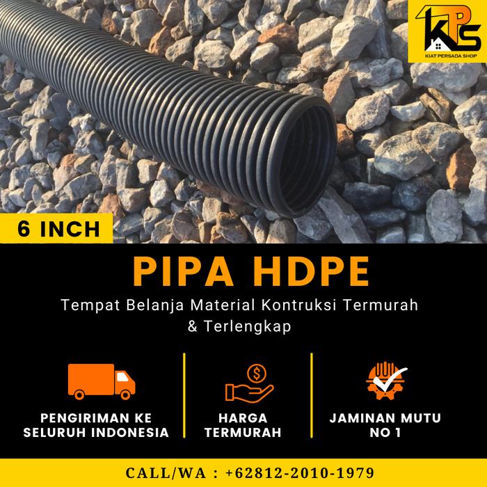 Jual Pipa Perforated - Pipa Hdpe Corrugated - Geopipe 6 Inch Per meter ...