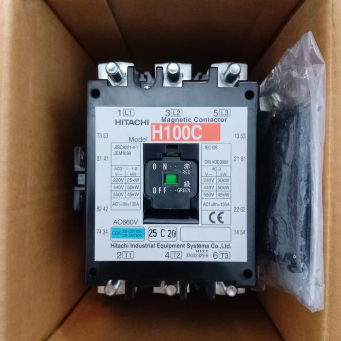 Jual Kontaktor/Contactor HITACHI H100C 220V Original - Kota Bandung ...