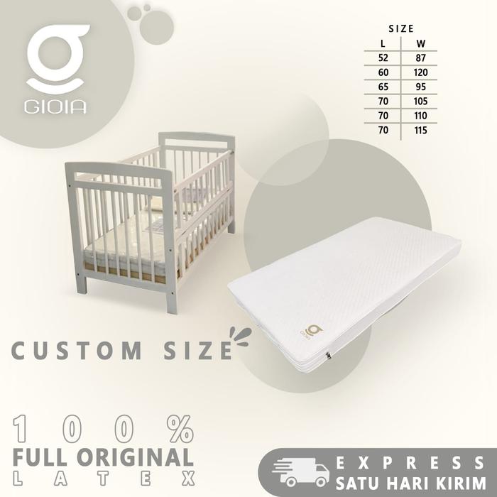 Jual Gioia Matras Baby - Matras Baby Box Crib Latex - Size 87 x 52 x ...