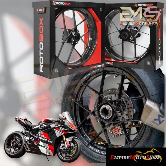 Jual Rotobox Velg Ducati Panigale V4 959 899 Bullet Carbon Fiber Wheel ...