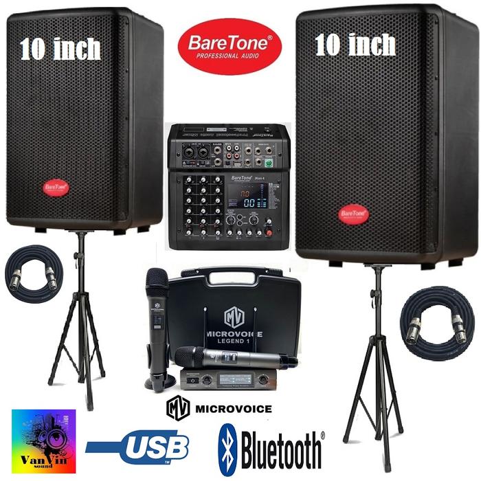 Jual PAKET SOUNDSYSTEM SPEAKER BARETONE MAX10HD MIXER BARETONE 4 ...