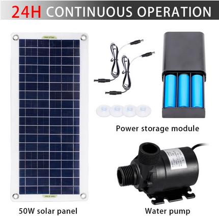 Jual Set Pompa Air Tenaga Surya 50W Pompa Air Panel Surya Untuk Kolam ...