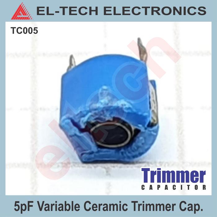 Jual 5pF 5 pF Pico Farad Trimmer Variable Capacitor Kapasitor Blue ...