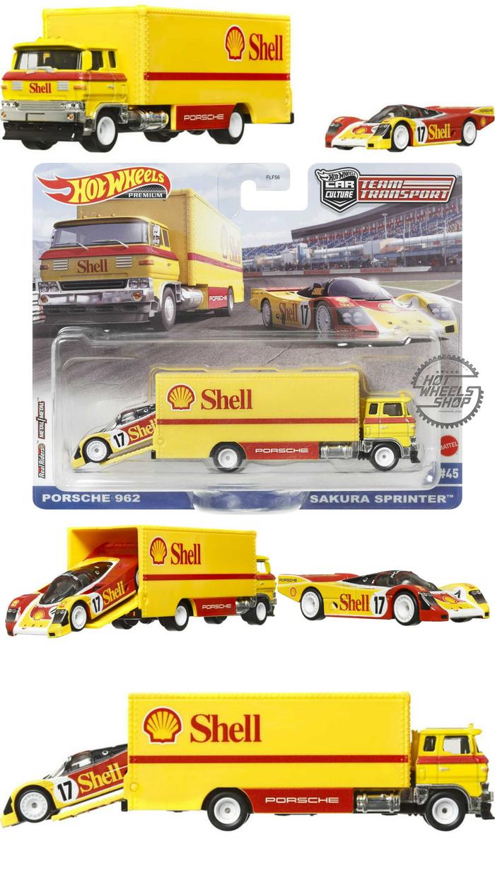 Jual Hot Wheels Porsche 962 Sakura Sprinter Team Transport Premium Di ...