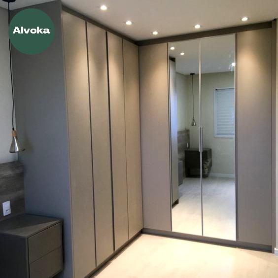 Jual Lemari Pakaian Wardrobe Baju Sliding Door Custom - HPL,PVC ...