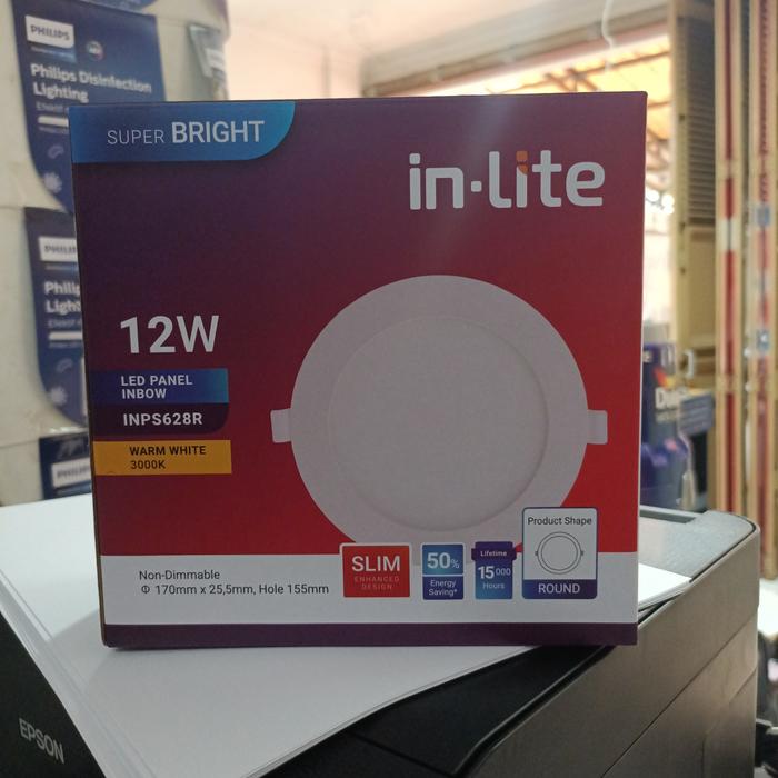 Jual downlight panel inbow InLite INPS628R 12w plafon 12 watt - 3000k ...