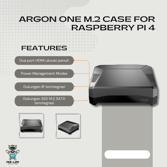 Jual Argon ONE M.2 Aluminum Case for Raspberry Pi 4 - Kab. Sleman - Riz ...