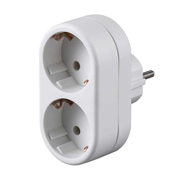 Jual Steker Listrik 2 3 Lubang Grounding Socket Extension 3500W 16A ...