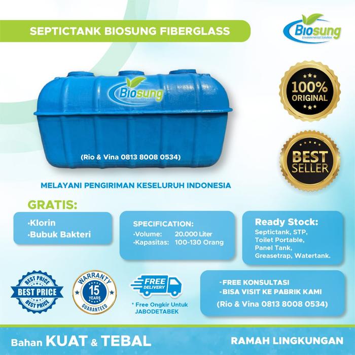 Jual Septic Tank Biotech 20.000L - Biosung - Biofil - Biotank ...