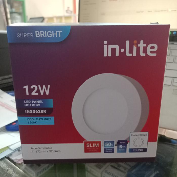 Jual downlight panel outbow InLite INSS628R 12w plafon 12 watt in-lite ...