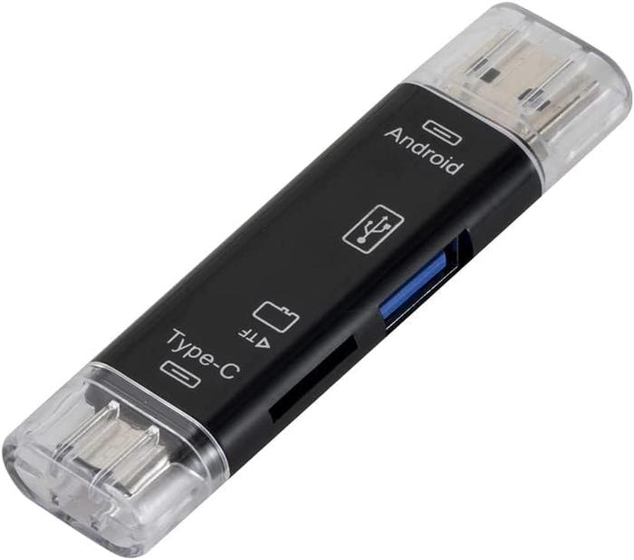 Jual Portable OTG 3 IN 1 Card Reader USB Type C + Micro USB Standard + USB - Jakarta Pusat ...