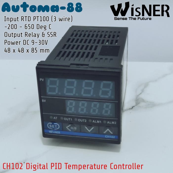 Jual DC 12V 24V REX C100 CH102 Input RTD PT100 -200~600C Digital PID Temperature Controller ...