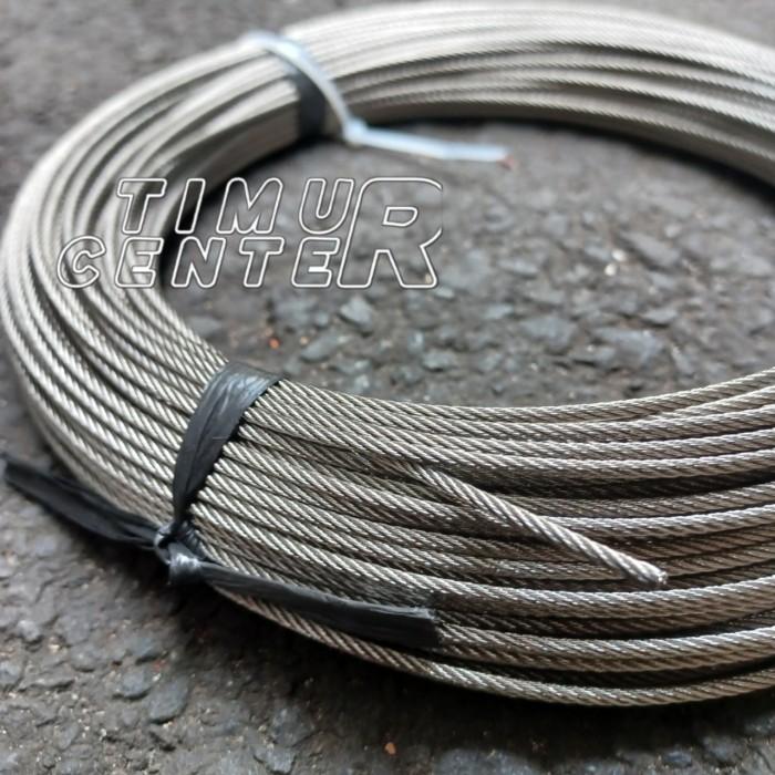 Jual Tali Kawat Seling Baja 6 mm Wire Rope Stainless Steel - Jakarta Timur - TimurCenter | Tokopedia