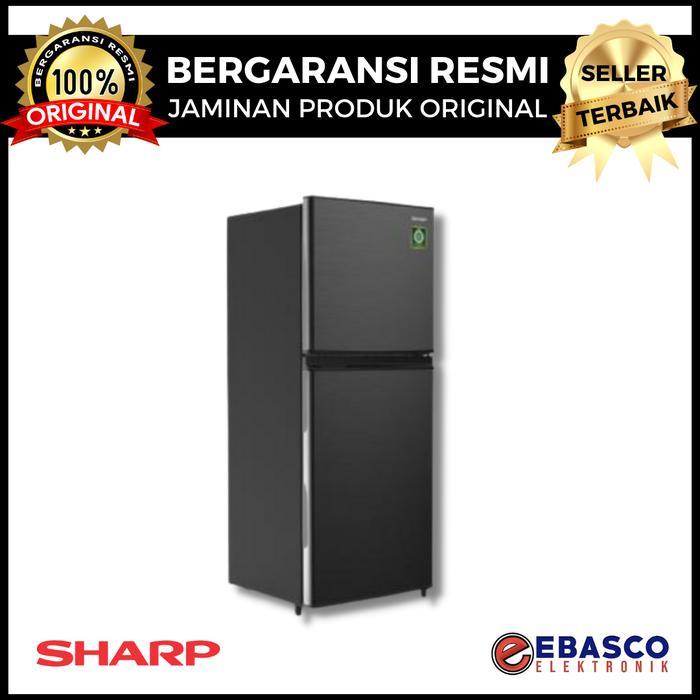 Promo Kulkas SHARP SJ 236 MN-HS 2 Pintu Stainless Steel Kapasitas Gross ...