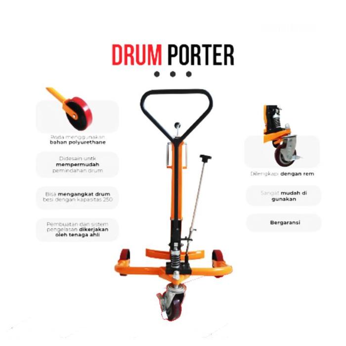 Jual Hand Drum Porter - Drum Trolley Loader Pengangkat Drum Di Seller ...