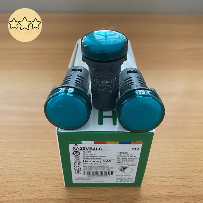 Jual Schneider Pilot lamp 24VDC XA2-EVB3LC HIJAU XA2EVB3LC XA2 EVB3LC ...