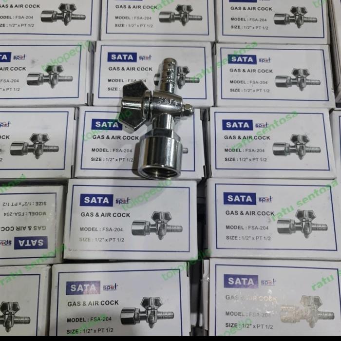 Jual stop kran angin dan gas keran oven gas water heater merek sata ori ...