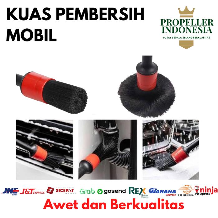 Jual Kuas Sikat Poles Pembersih Brush Detailing Set 5in1 Interior Mobil ...