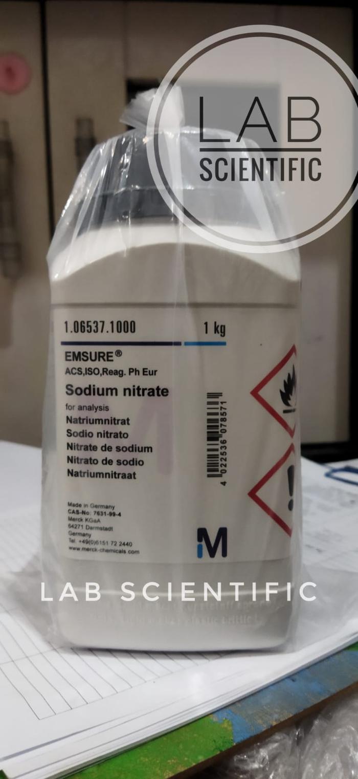 Jual Sodium nitrate (NaNO3) for analysis, 500 Gr, MERCK, 106537 - Kota ...