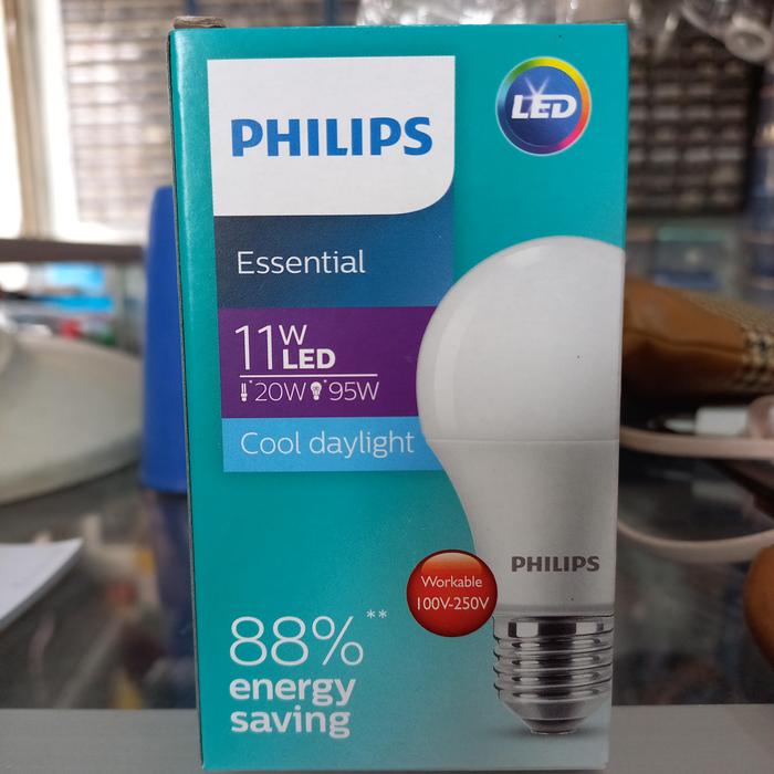 Jual philips led essential 11 watt putih - Kab. Bekasi - Elektrik Jaya Makmur | Tokopedia