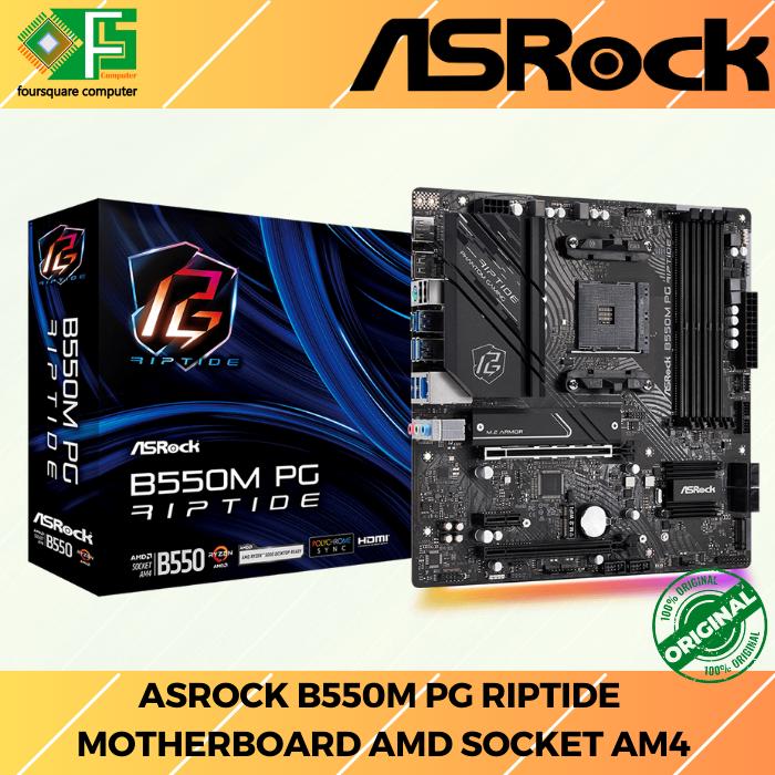 Jual Motherboard ASROCK B550M PG Riptide | Motherboard AMD Socket AM4 ...