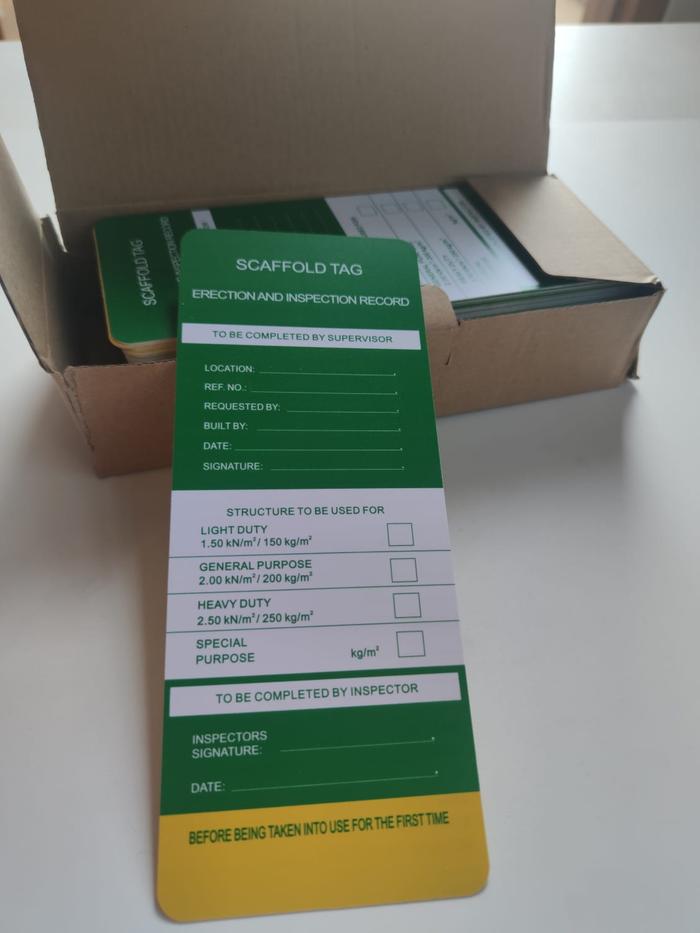 Promo Scaffolding tag merk Lockey Type SLT01 Tag kualitas baik ...