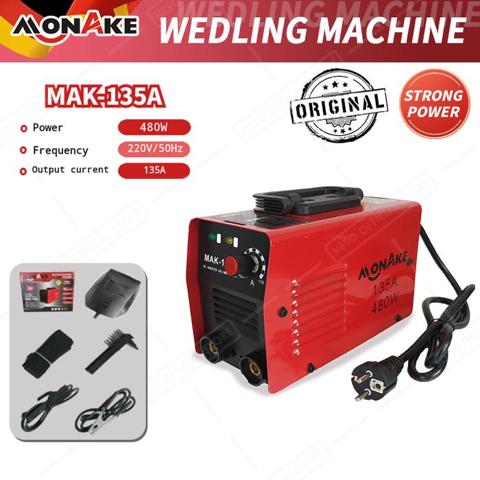 Promo Mesin Travo Las Listrik Inventer mini Welding Machine MONAKE MAK-135A - Jakarta Utara ...