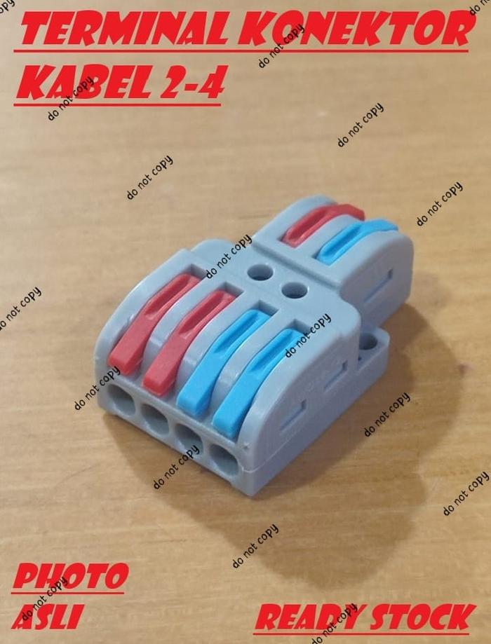 Jual Terminal Konektor Wago Cabang 2 to 4 Kabel Konektor Splitter LT ...