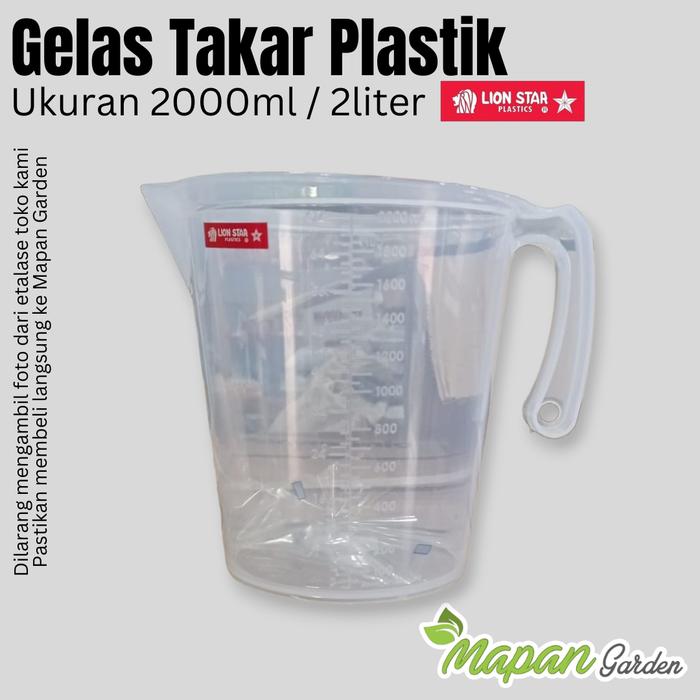 Promo Gelas Jug Ukur 2 Liter L 2000 ml Teko Plastik Takaran Takar Measuring - Jakarta Selatan ...