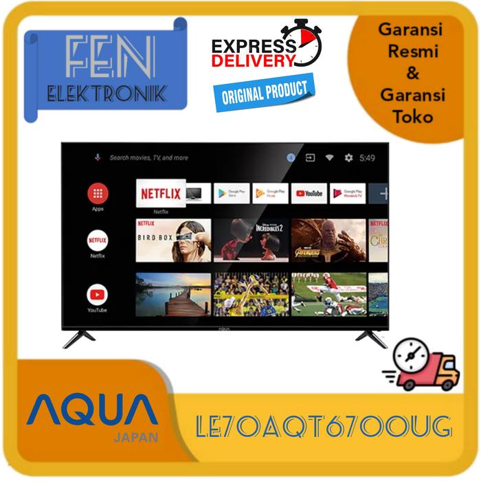 Jual AQUA JAPAN LE70AQT6700UG Android Smart TV 70 inch UHD 4K ...