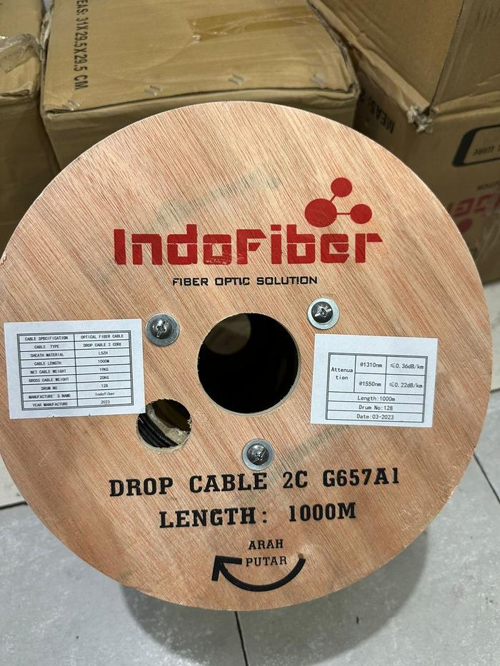 Jual dropcore 4core 3 seling / FTTH kabel 4 core INDOFIBER - Jakarta ...