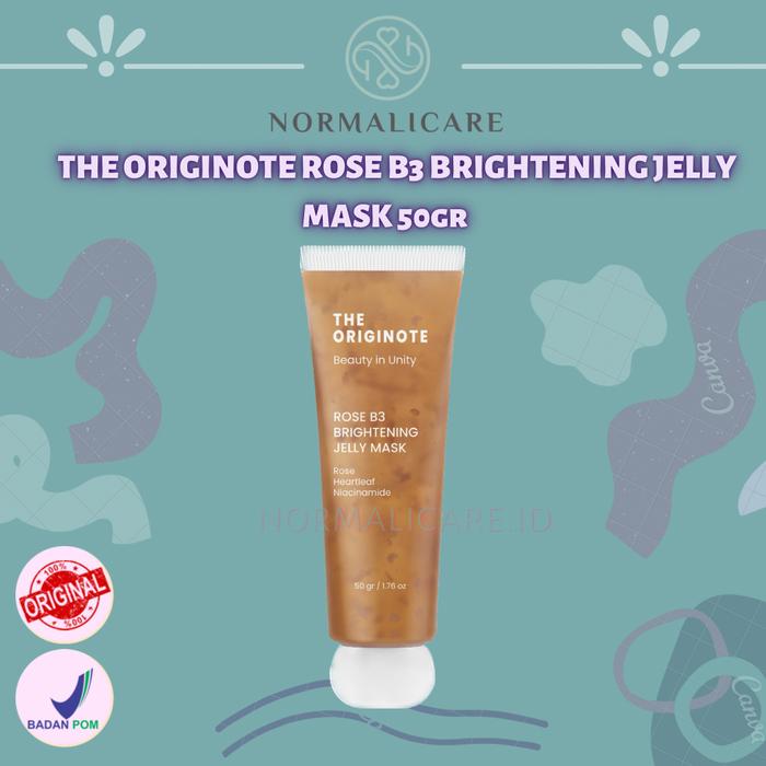 Jual The Originote Rose B3 Brightening Jelly Mask 50gr MURAH ORI 100% ...