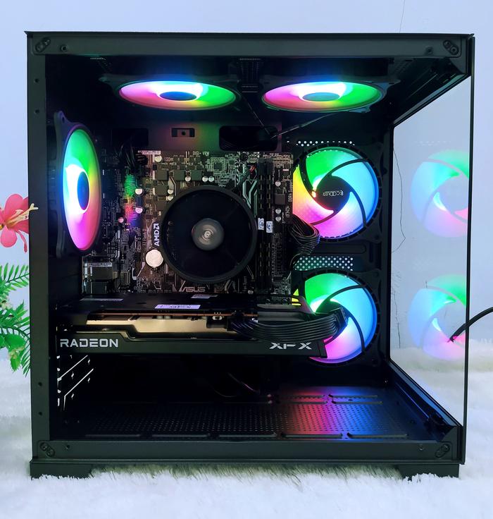 Jual Gaming PC Ryzen 5 3600 RX6600 8 DDR6 16GB DDR4 512GB NVMe Render ...