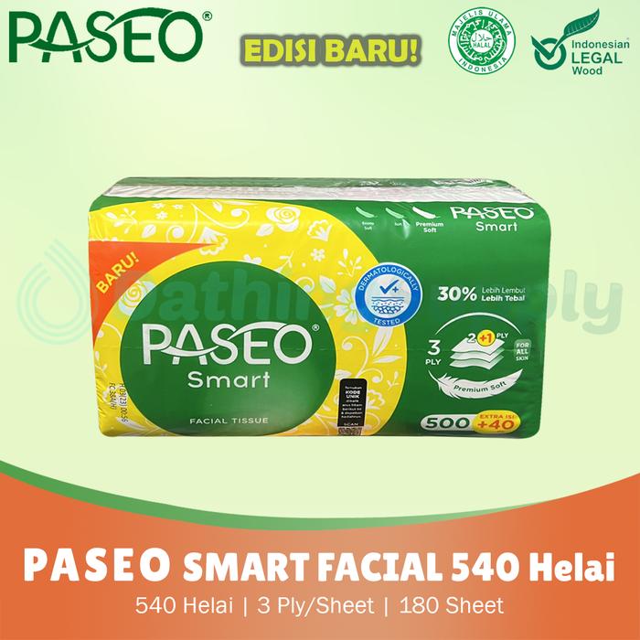 Jual Paseo Smart Facial Tissue 540 Helai 3 Ply - Edisi Baru dari 250 ...