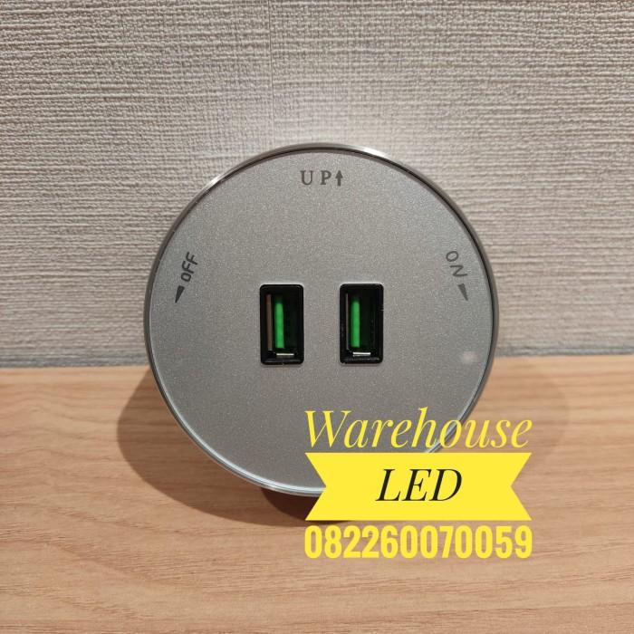 Jual Stop Kontak Meja Rell Track Socket Rel Inbow Outbow Silver Hitam ...