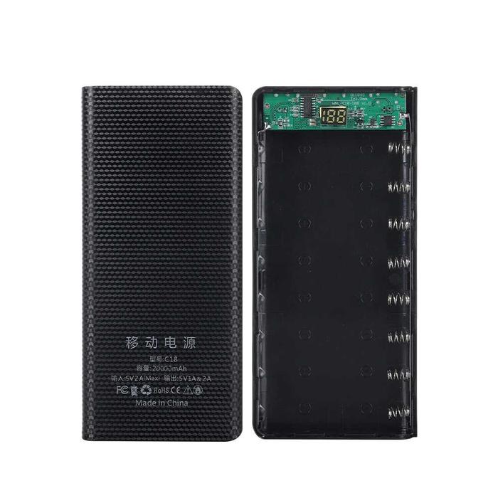 Jual Casing Powerbank 18650 DIY Modul Powerbank Type C LCD 2A Casing ...