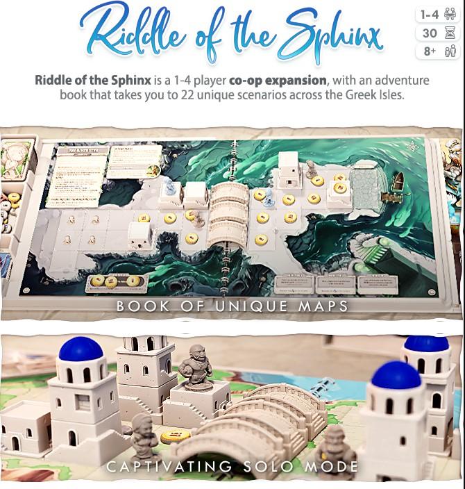 Jual Santorini Riddle Of The Sphinx Co-op Expansion Kickstarter ...