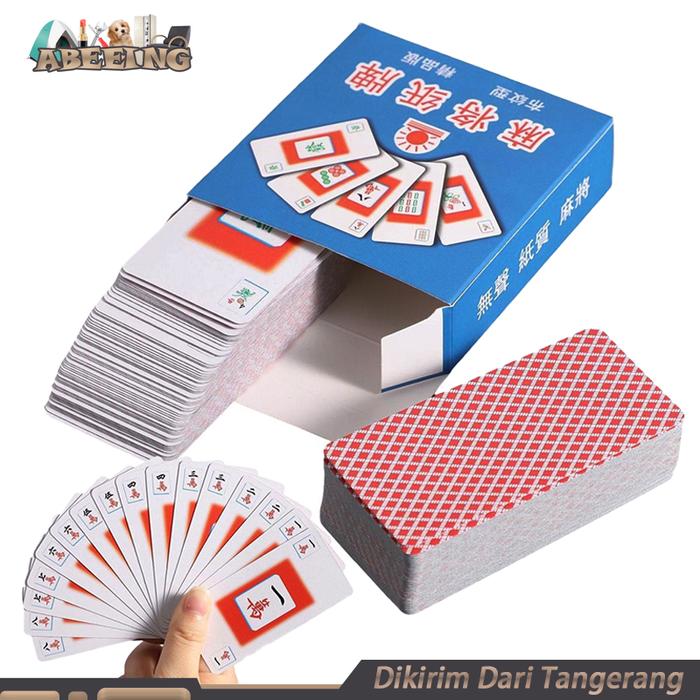 Jual Kartu Mahjong Playing Cards Mahjong Card Mainan China Mahjong ...