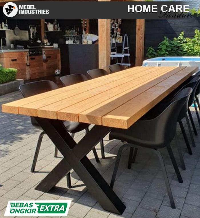 Jual Meja Outdoor Panjang - 240 x 120 x 75 cm - Meja Meeting - Meja ...