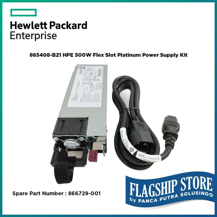 Jual 865408-B21 HPE 500W Flex Slot Platinum Power Supply Kit - Jakarta ...