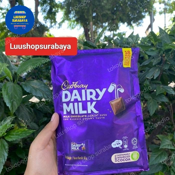 Jual Cadbury Dairy Milk Mini Bites 18's Cadbury Cokelat Mini - Kota ...