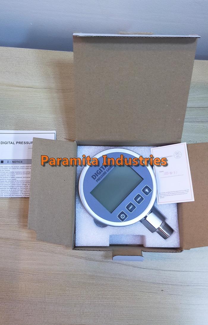 Jual Digital pressure gauge hydraulic 0-600 bar / 60 Mpa manometer 4 ...