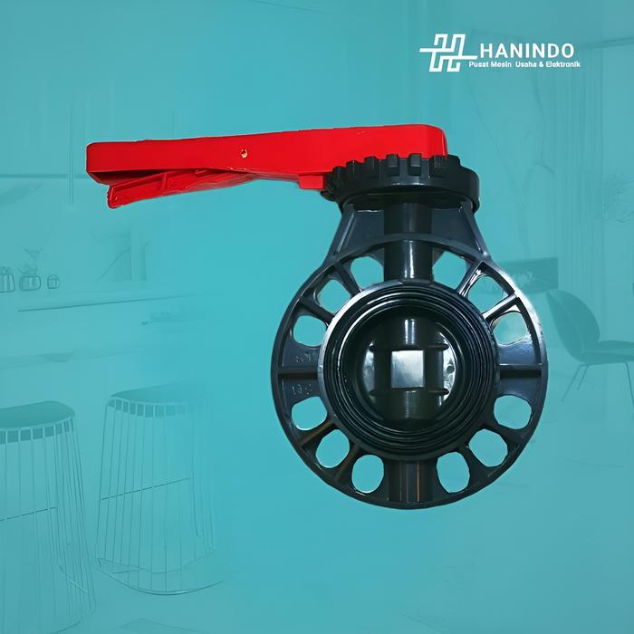 Jual Pvc Butterfly Valve 4 ” Inch / Dn 100 Flange Pn10/ Jis 10k - Kota ...