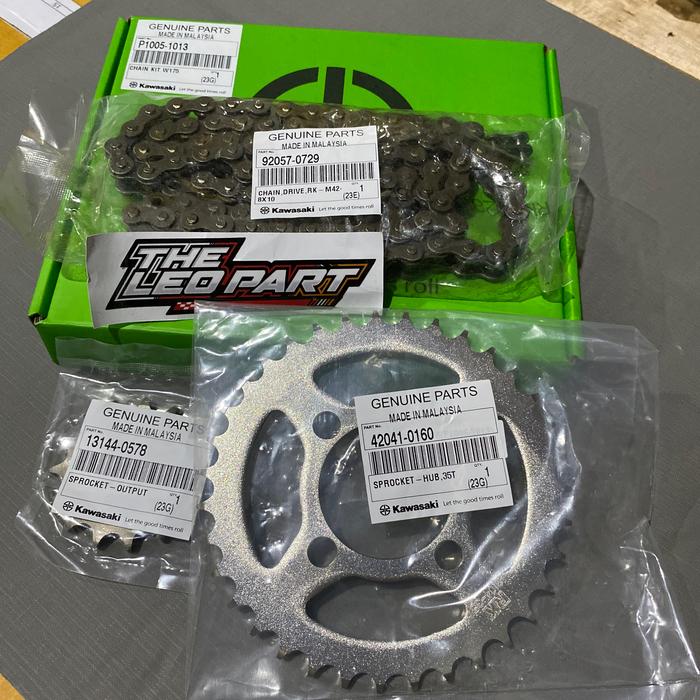 Jual Gear Gir Set Gearset Chain Kit Kawasaki W175 Original Kawasaki ...
