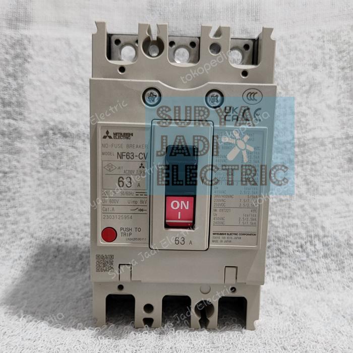 Jual MCCB Mitsubishi 20A / Breaker NFB 63CV NF63-CV 20A 3P ORIGINAL JAPAN - Kota Medan - Surya ...