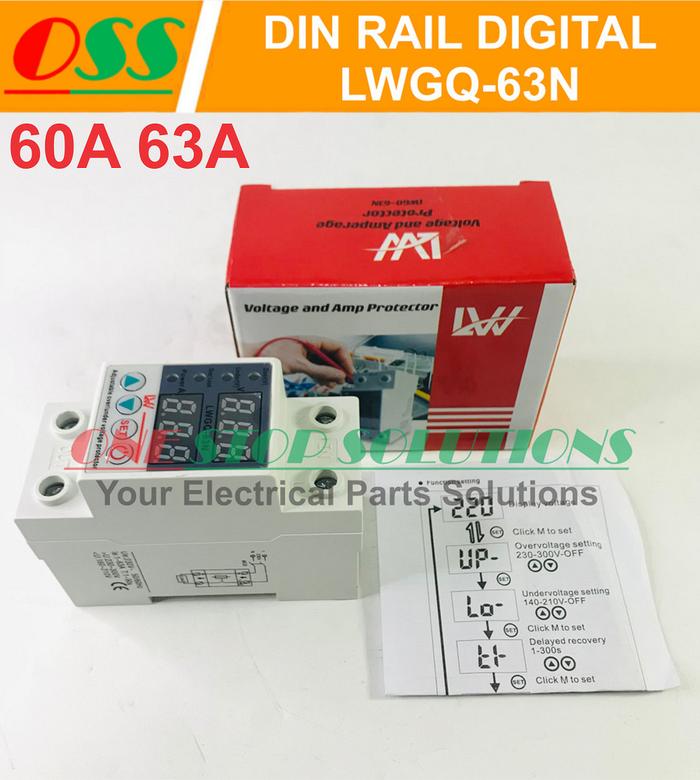 Jual PROTECTION RELAY 220V 60A ADJUSTABLE OVER UNDER VOLTAGE OVER ...