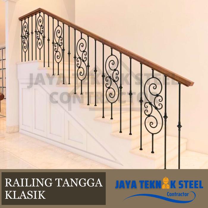 Jual Railling tangga besi tempa rangka besi nako, Tangga besi tempa ...